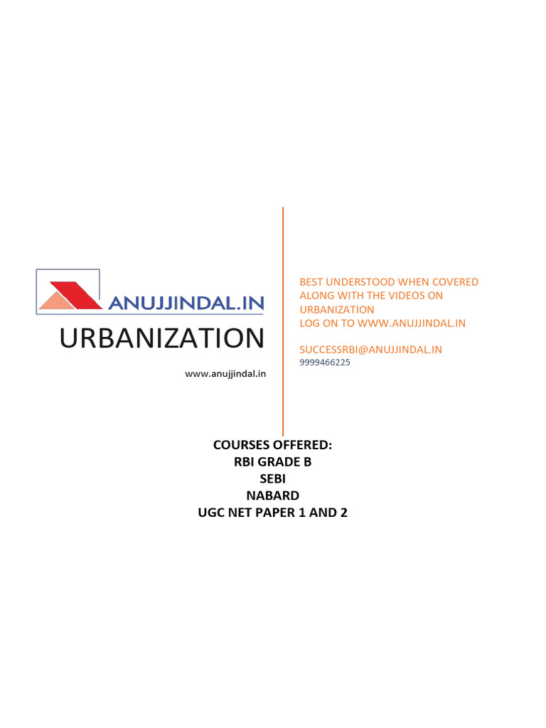 Urbanisation and Development | PDF | Urbanization | Urban Area