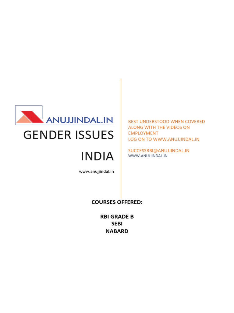 GENDER_ISSUES_IN_INDIA | PDF