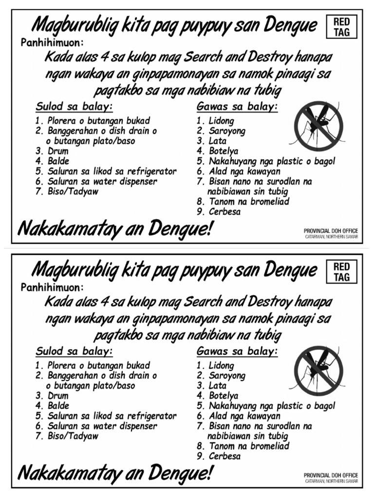 Dengue Color Tagging (Red) | PDF