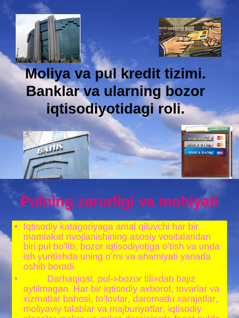 Moliya Va Pul Kredit T | PDF