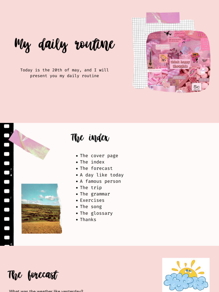 My daily routine (1) | PDF | Morphology | Semantic Units