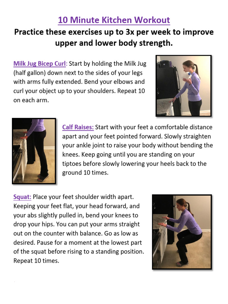 10 Minute Kitchen Workout | PDF