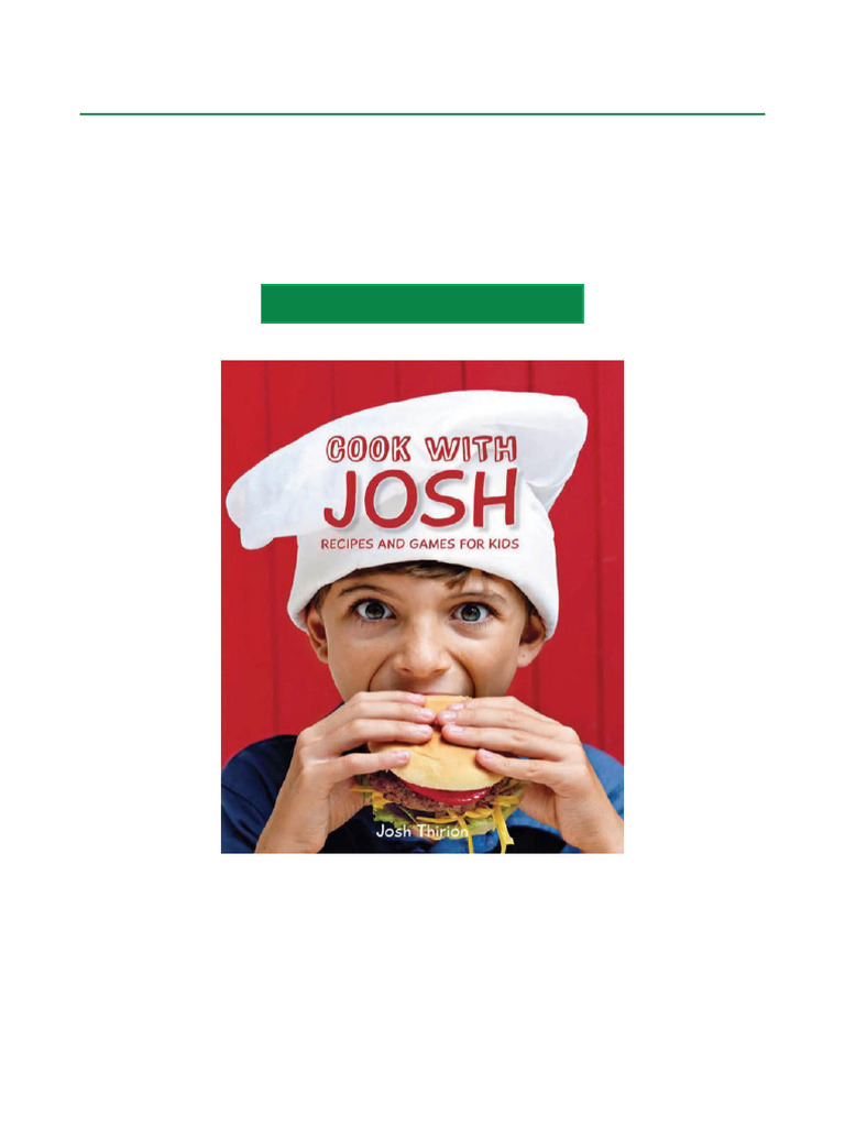 Cooking with Kids: Josh's Cookbook | PDF