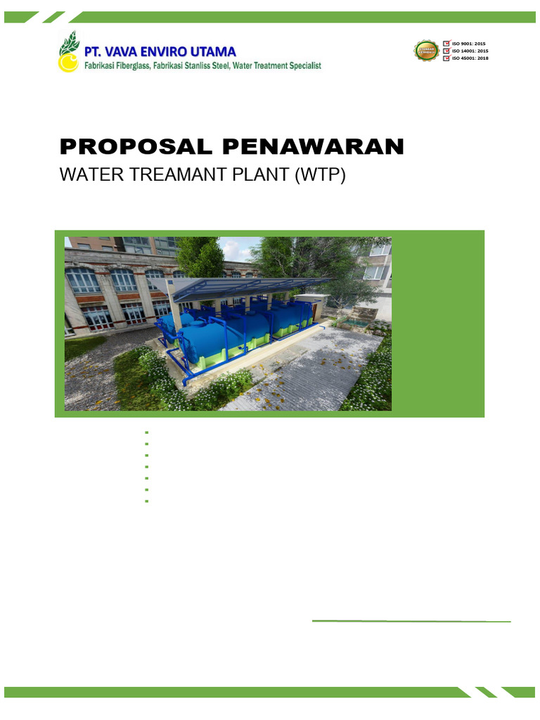 Penawaran WTP 6 m3 - Pt. Groot Perkasa Sukses | PDF