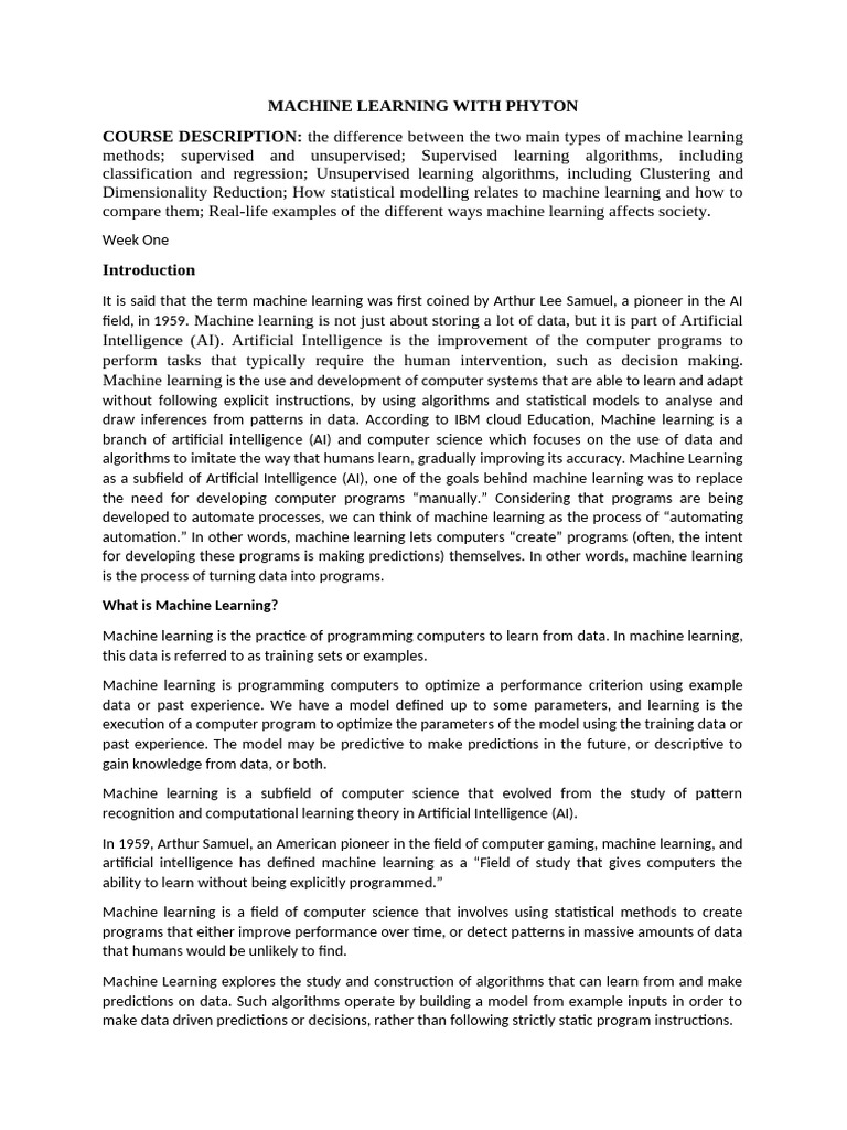 Machine Learning Basics and Applications | PDF | Machine Learning | Support Vector Machine