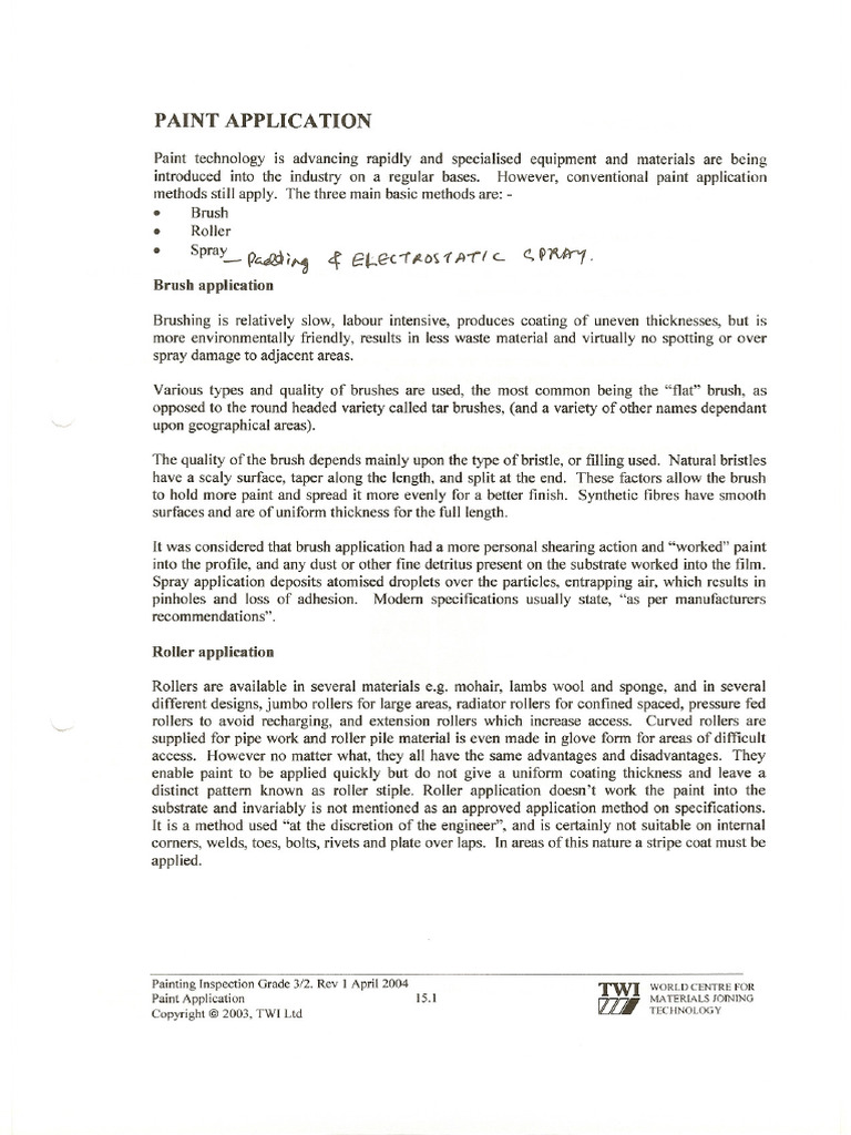 15 Paint Application Ch-15 | PDF | Paintings | Plastic Arts