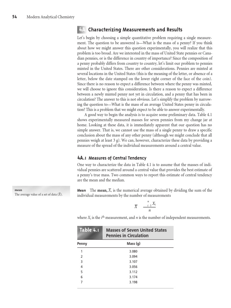 Calculating Mean and Median in Chemistry | PDF | Standard Deviation ...