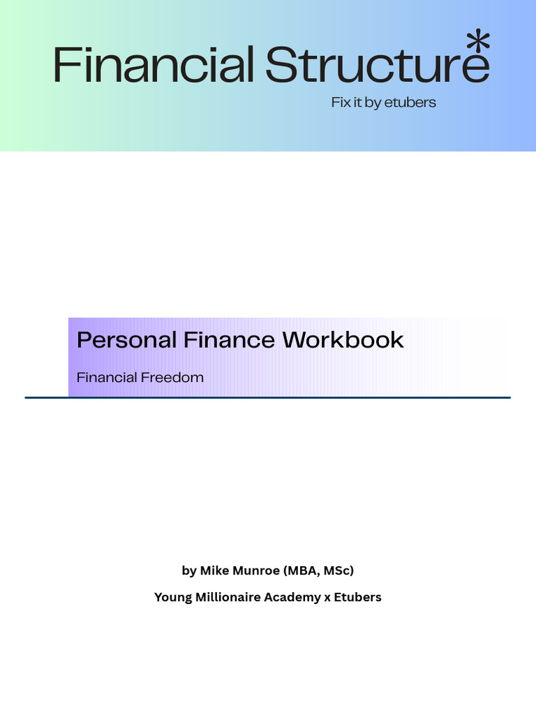 Financial Structure: Personal Finance Workbook | PDF