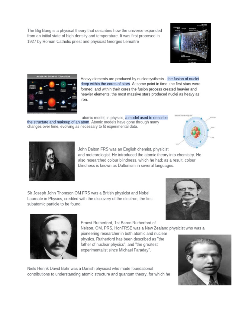 The Big Bang Is A Physical Theory That Describes How The Universe ...