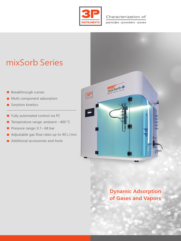 Breakthrough Analyzer Dynamicsorption | PDF | Adsorption | Gases