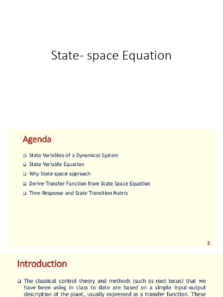 State Space | PDF