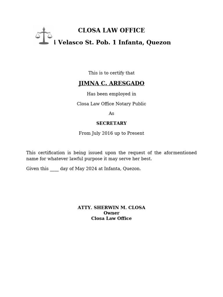 Closa Law Office | PDF