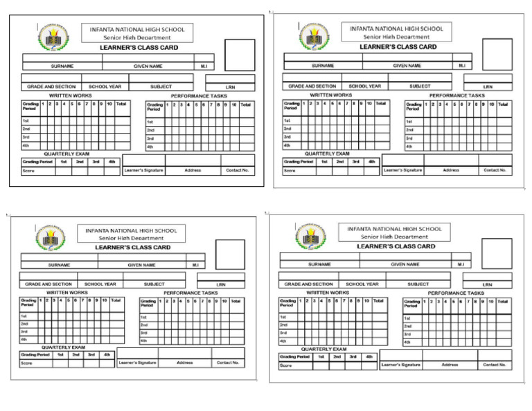 Class Card | PDF