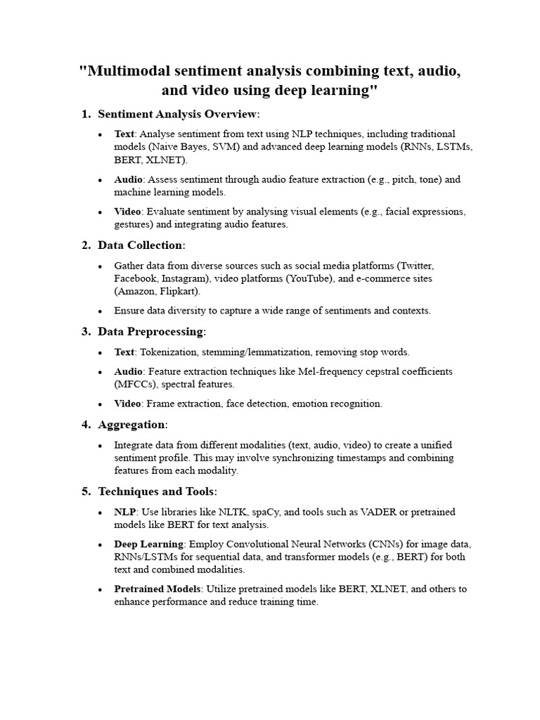 Multimodel Sentiment Analysis | PDF