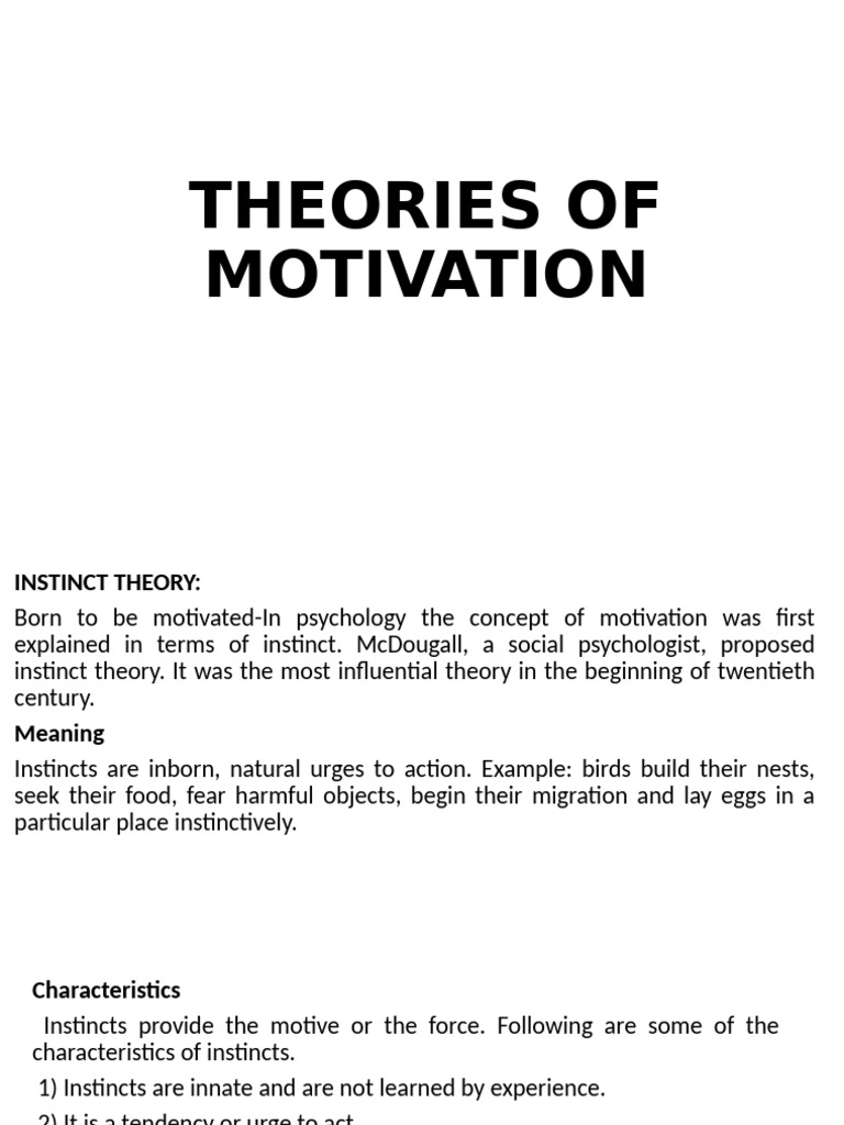 Theories of Motivation | PDF | Self Efficacy | Motivation