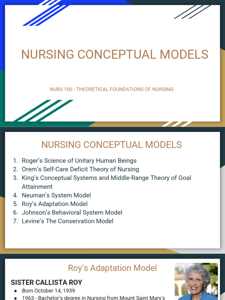Nursing Conceptual Models - Roy | PDF | System | Systems Theory