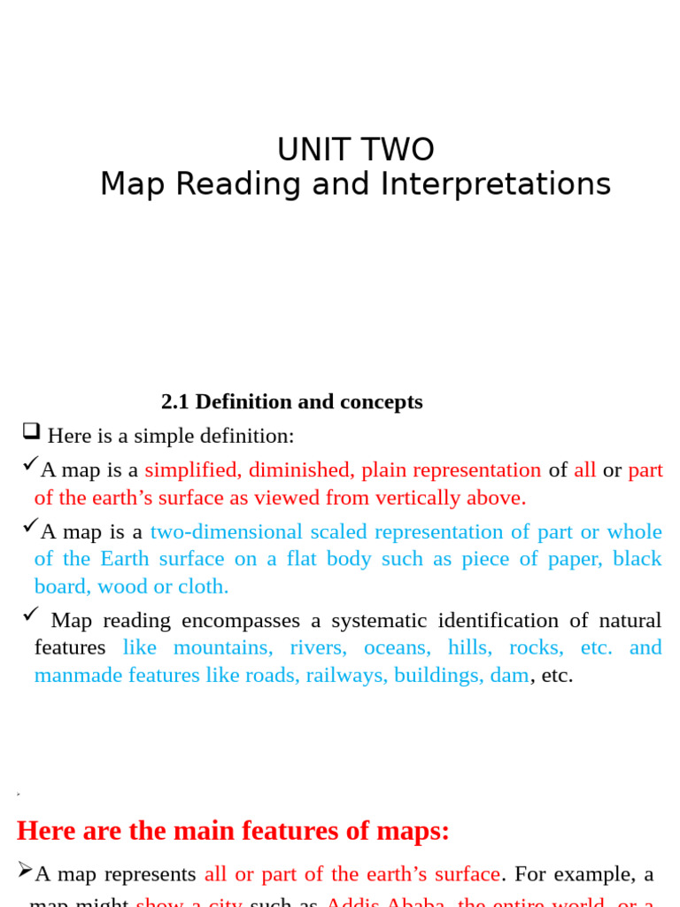 Chapter Two Geography Remedial Teaching Material | PDF | Contour Line ...