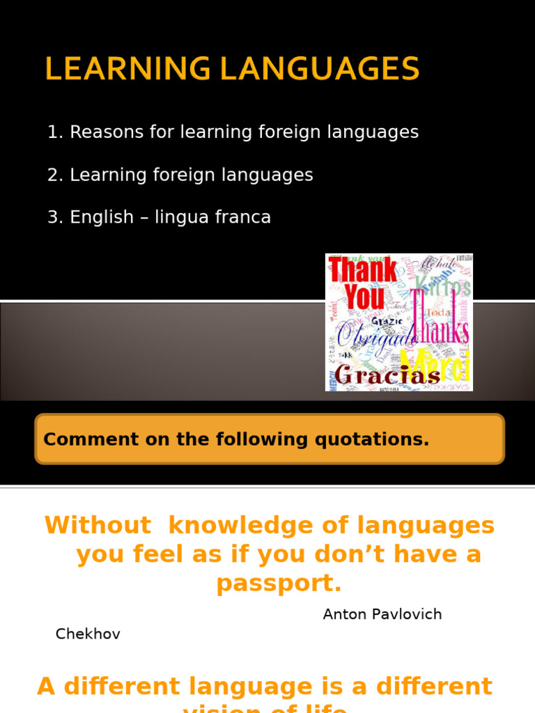 Benefits of Learning Foreign Languages | PDF | English Language ...