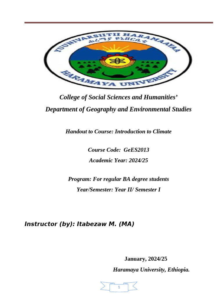 Introduction To Climate | PDF | Atmosphere Of Earth | Troposphere