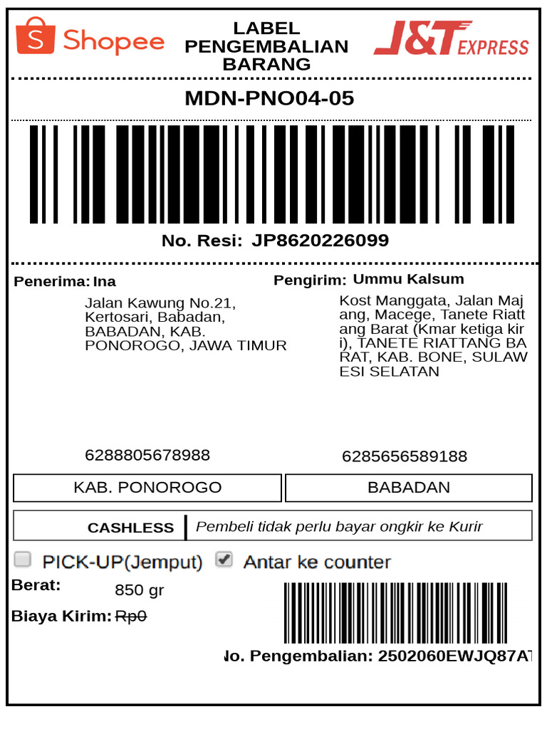 Get Return Label | PDF