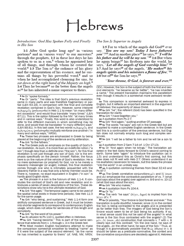 Heb | PDF | Religious Belief And Doctrine