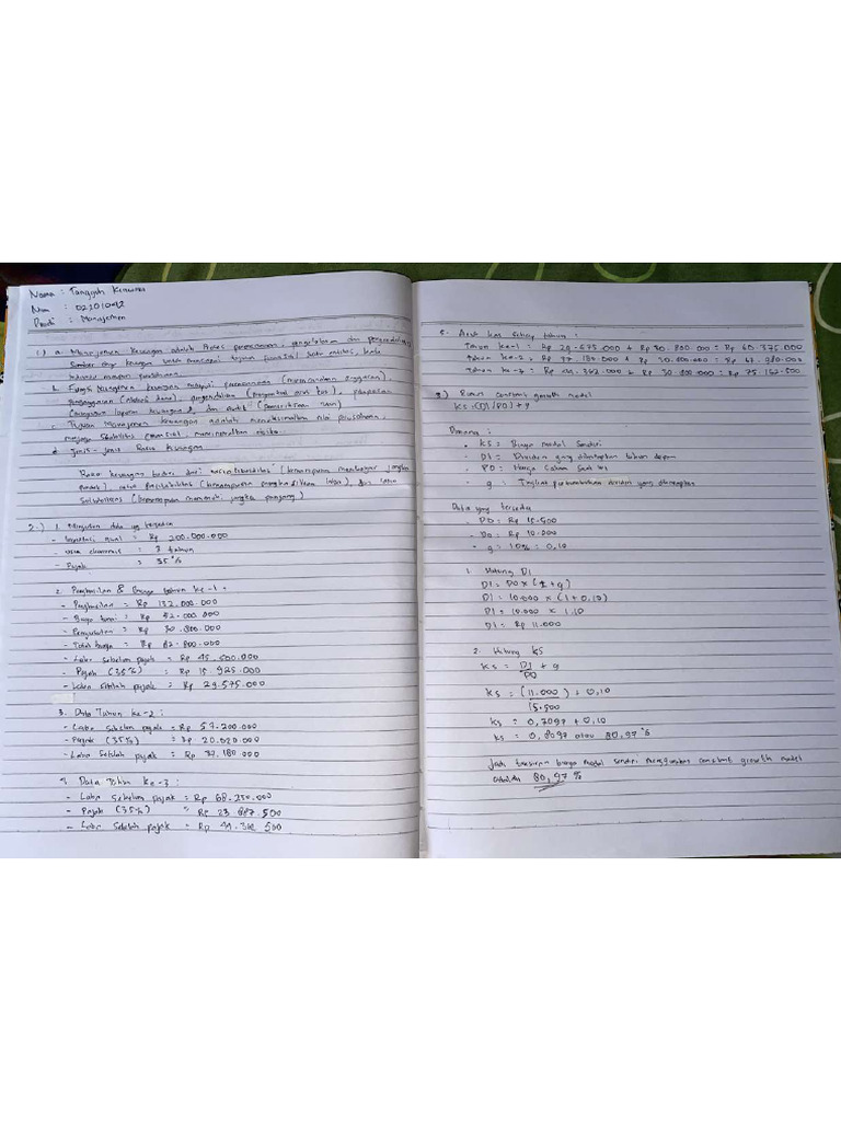 Latihan Soal MK - Tangguh Kriswara - 02301042 | PDF