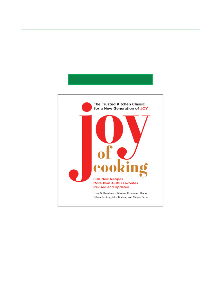 Download Joy of Cooking Revised Edition | PDF