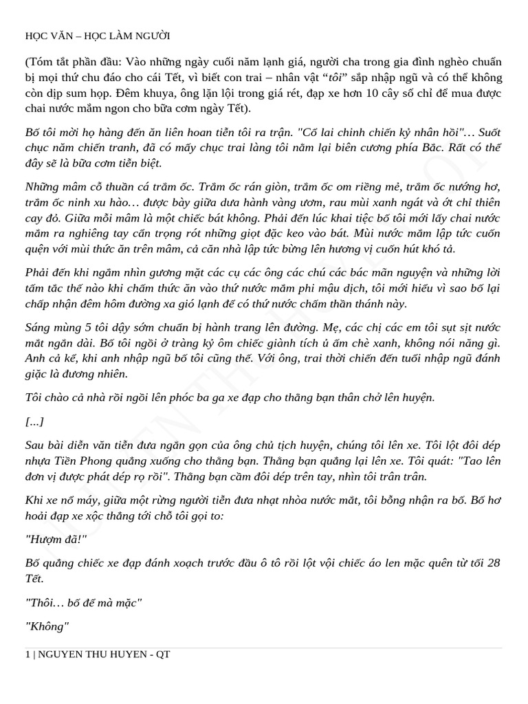 VB Trích Áo Biên Thùy | PDF