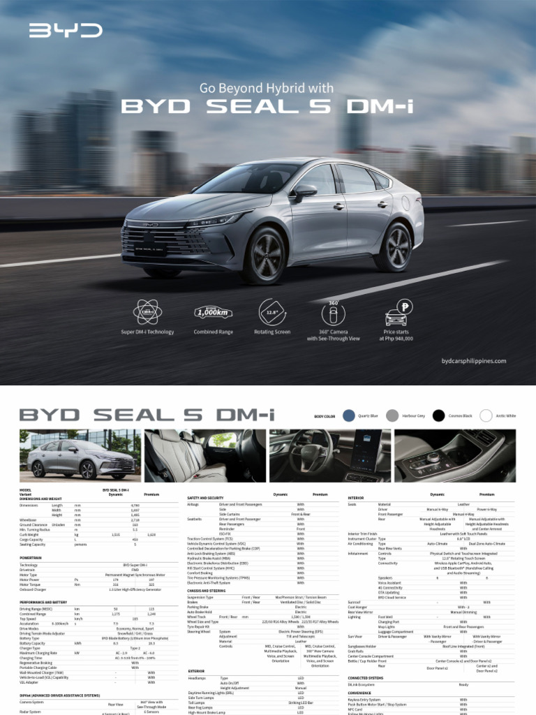 Byd Seal 5 DM I Brochure 7f9638 | PDF