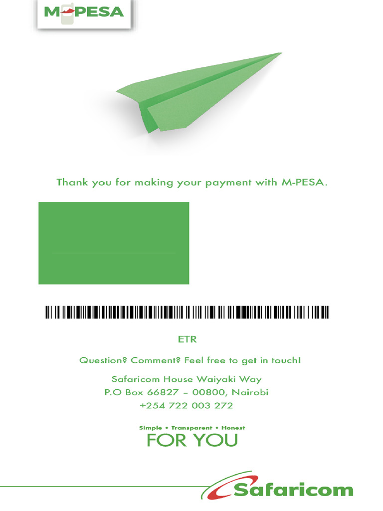 Lipa Karo KCB Payment Confirmation | PDF