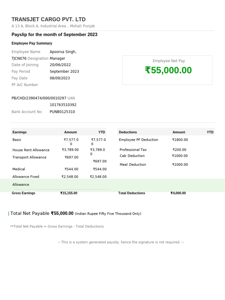 Payslip_TJCN076_November_2023- | PDF
