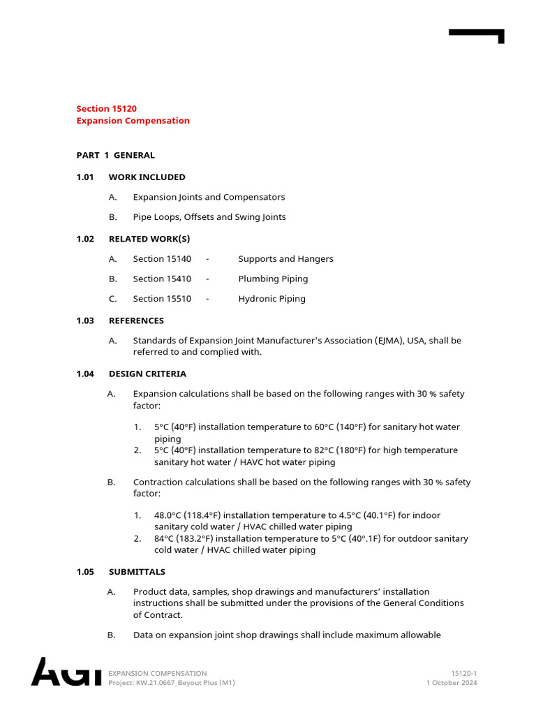 Expansion Compensation Guidelines for Piping | PDF | Pipe (Fluid ...
