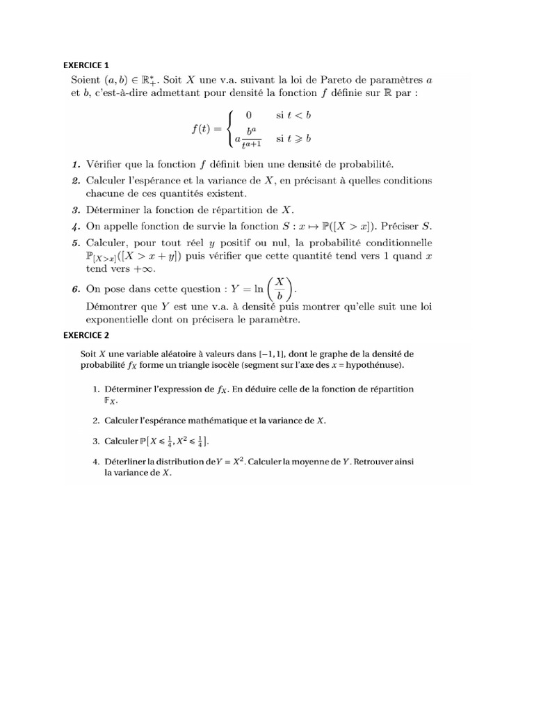 Exercice à traiter | PDF