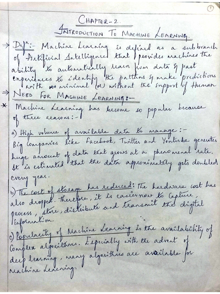 AI & ML Module 2 Chap 2 | PDF