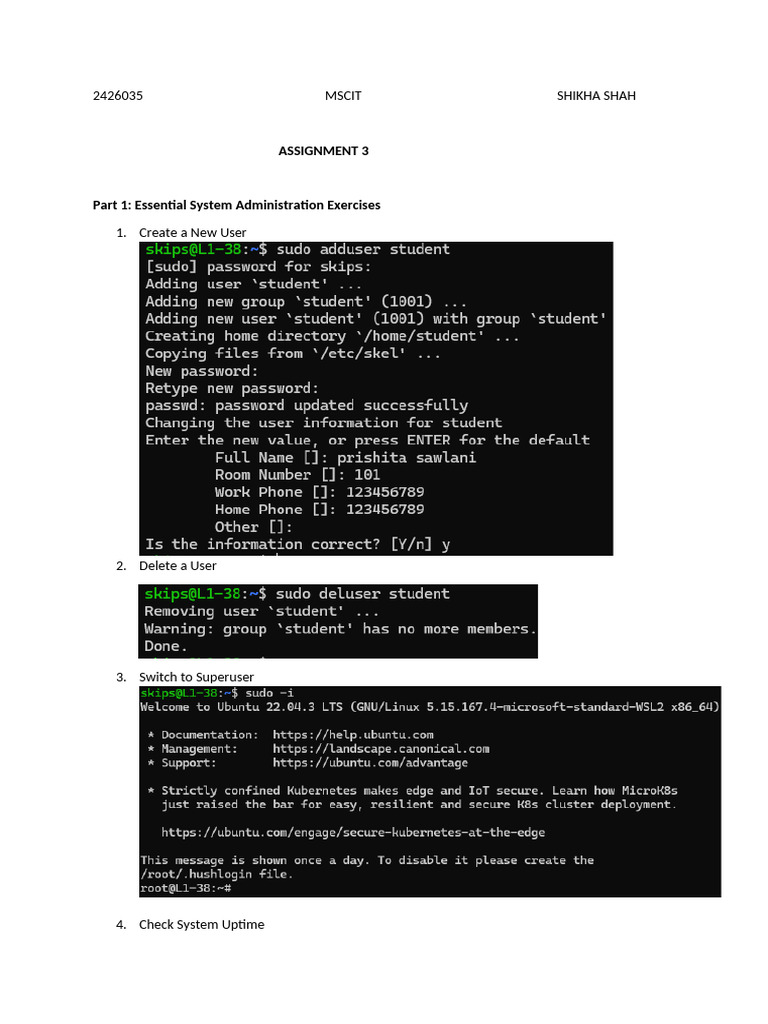 Linuxassignment | PDF