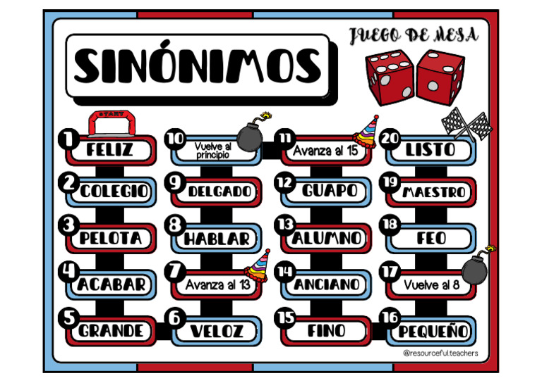 Juego de Sinónimos | PDF