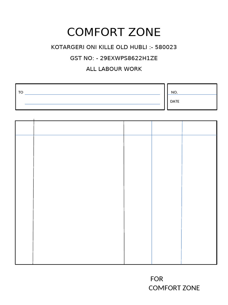 Comfort Zone Letter Pad | PDF