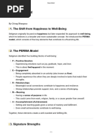 PERMA Model of Well-Being by Seligman | PDF