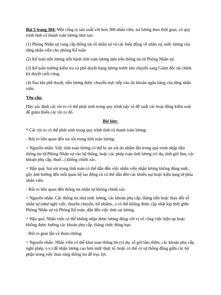 Bài 5,6 Trang 304 | PDF