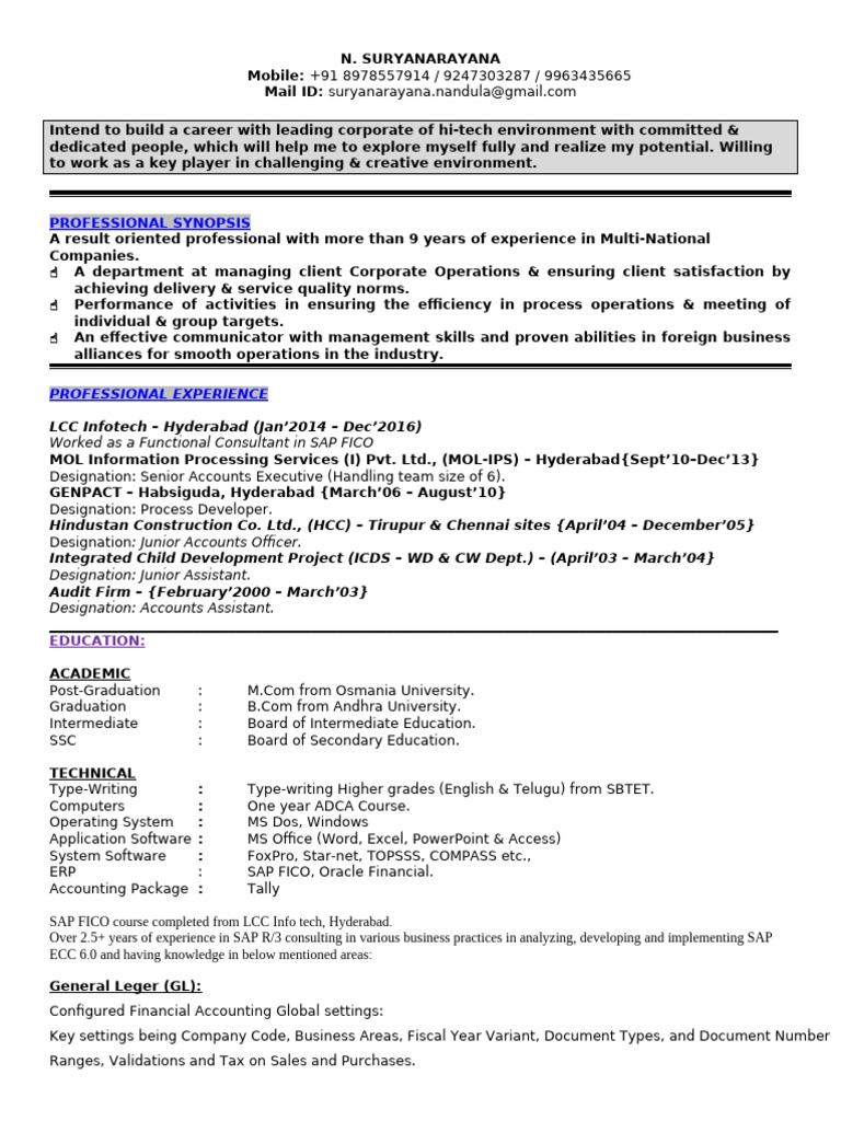 SAP FICO Profile | PDF | Accounts Payable | Electronic Data Interchange