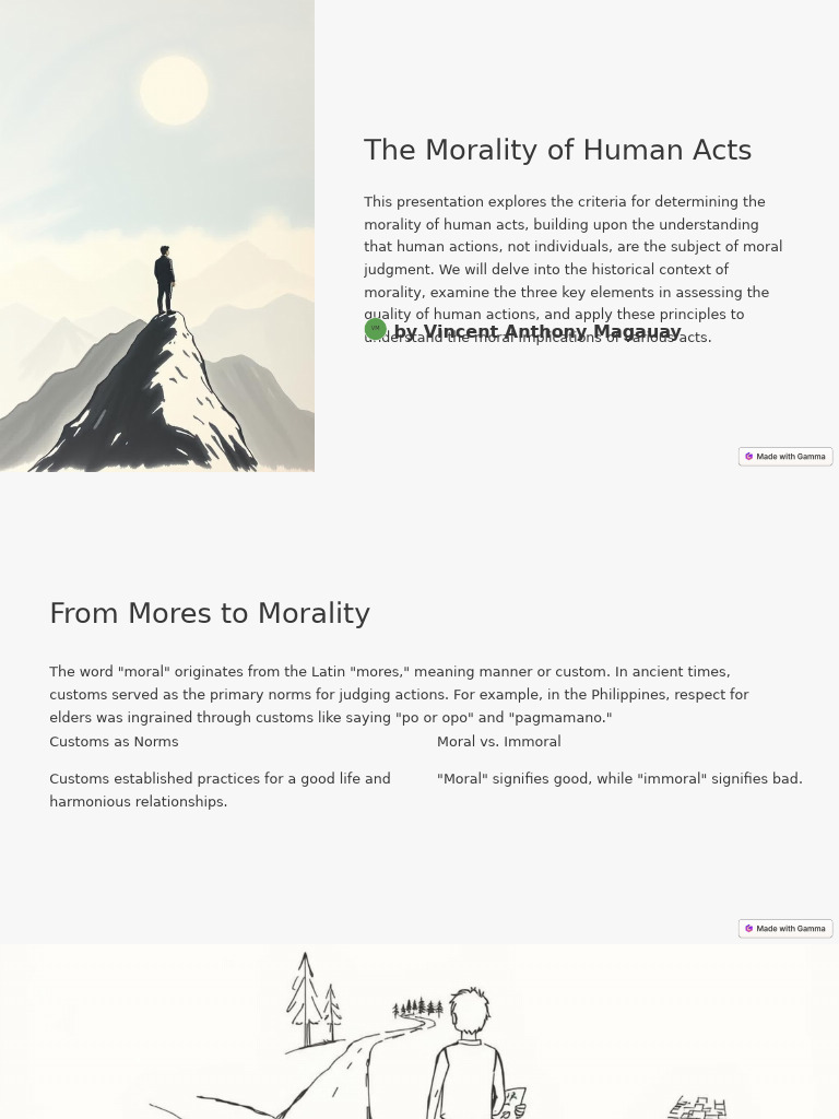 The Morality of Human Acts | PDF | Morality | Social Psychology