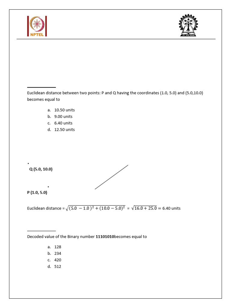 Assignment - Week 0 - Solutions Fuzzy Logic and Neural Networks | PDF | Geometry | Mathematics