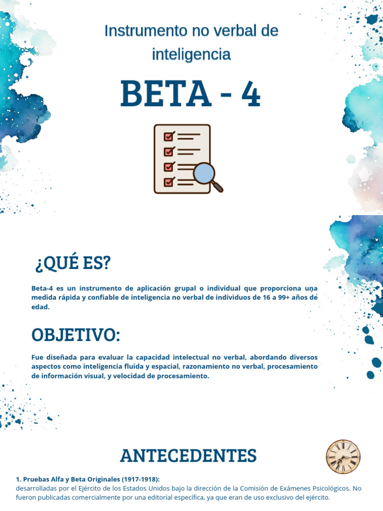 Beta - 4 | PDF | Validez (Estadísticas) | Cognición