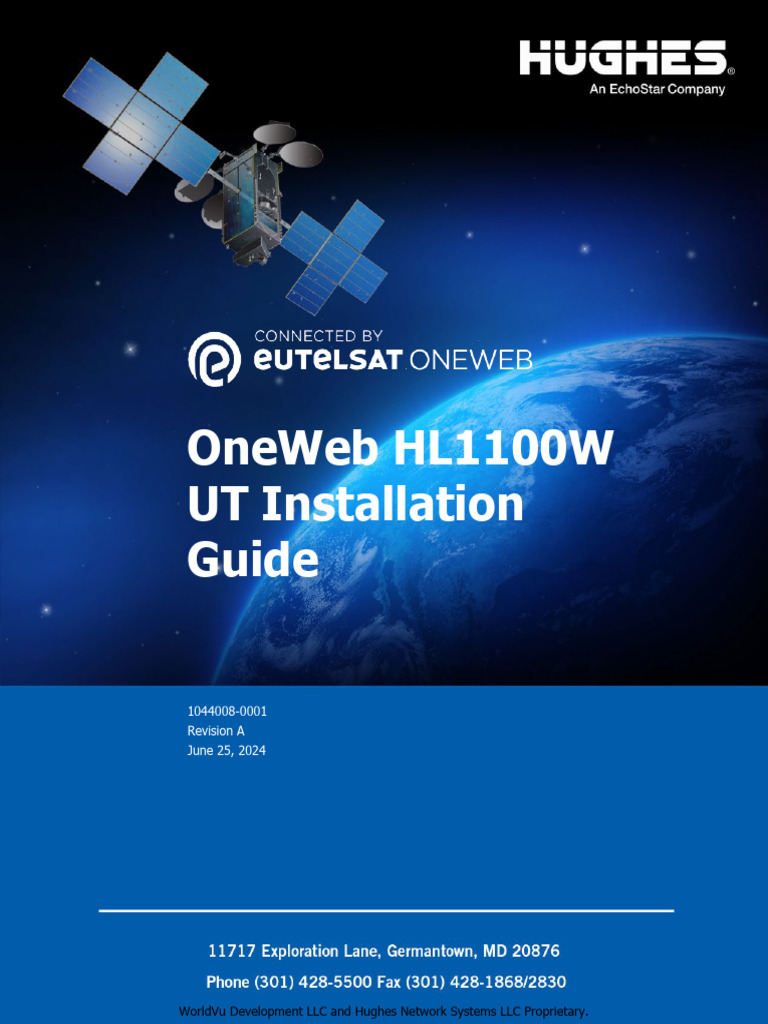 Hughes LEO HL1100W UT Installation Guide | PDF | Computer Network | Wi Fi