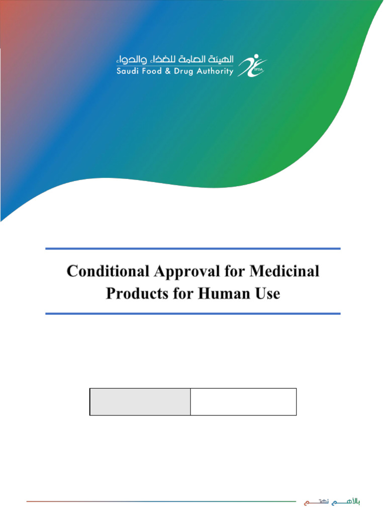 SFDA Conditional Approval Guidelines 1668512973 | PDF ...