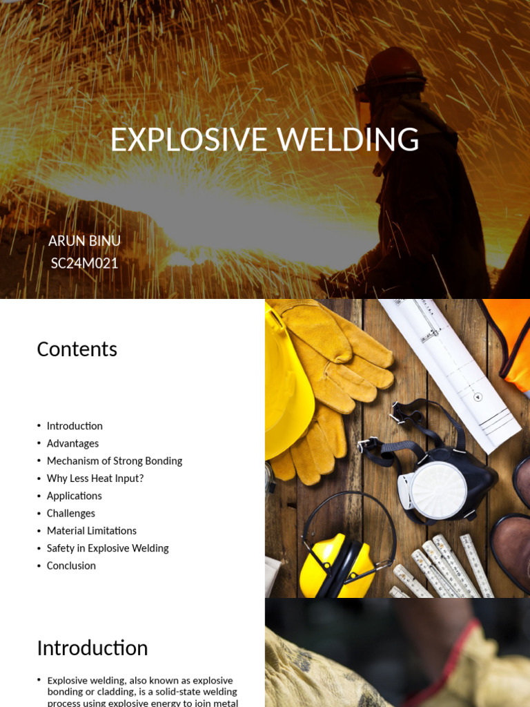 Applications of Explosive Welding | PDF | Welding | Construction