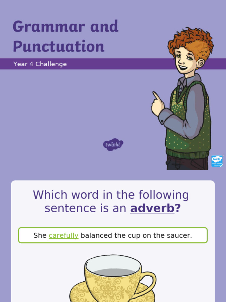 t2 e 2534 Year 4 Grammar and Punctuation Challenge Powerpoint - Ver - 1 ...