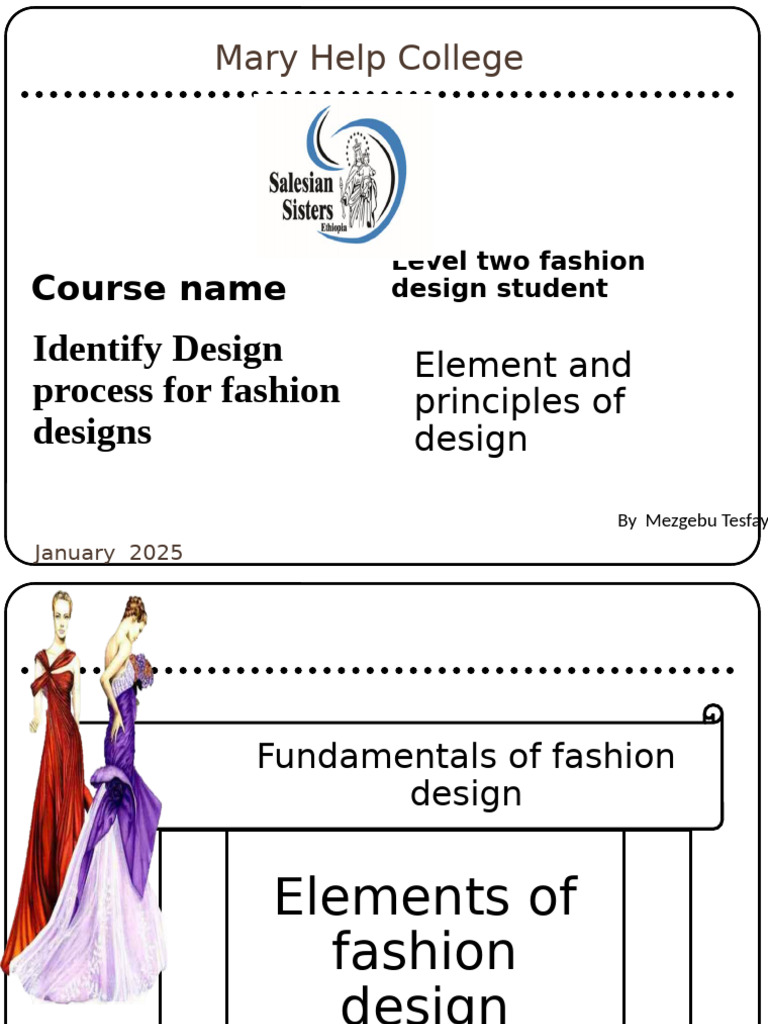 5 Elements (the tools) of Design | PDF | Clothing | Seam (Sewing)
