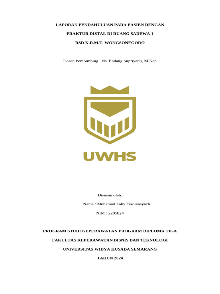 Laporan Pendahuluan Sadewa 1 | PDF