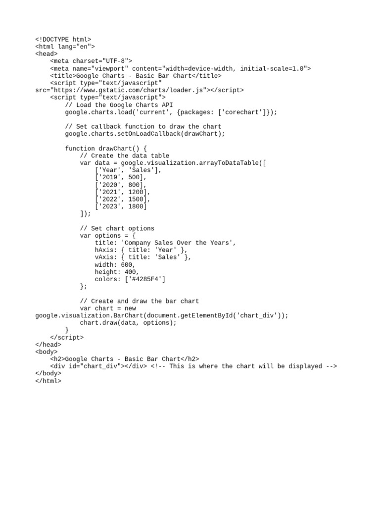 Simple Bar Using Google Api | PDF
